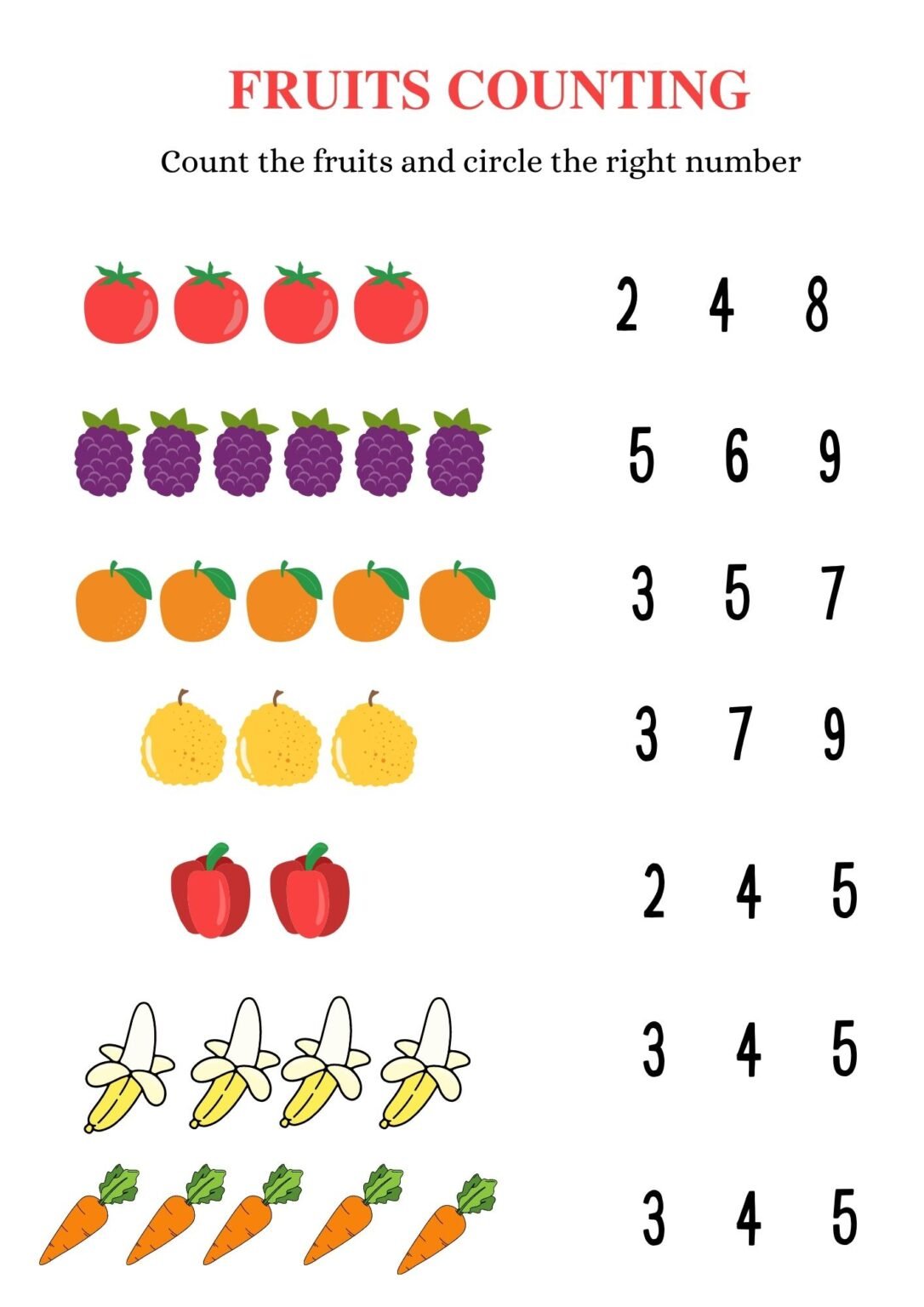 Best LKG Worksheets Maths With Answers Pdf Download