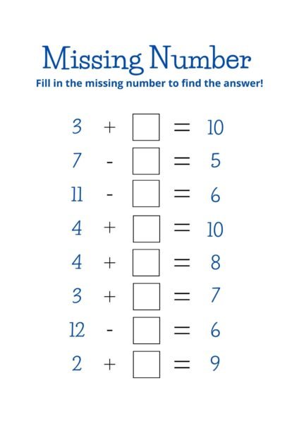 UKG Maths Worksheet Pdf Free Download